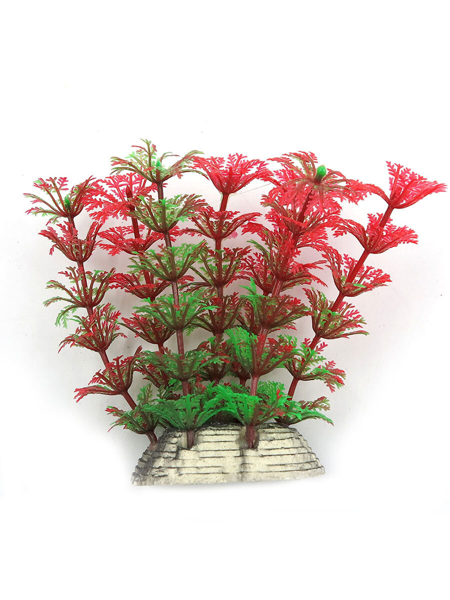 Искусственное растение Aquanimal "Амбулия", для аквариума, для террариума 5x6x10 см