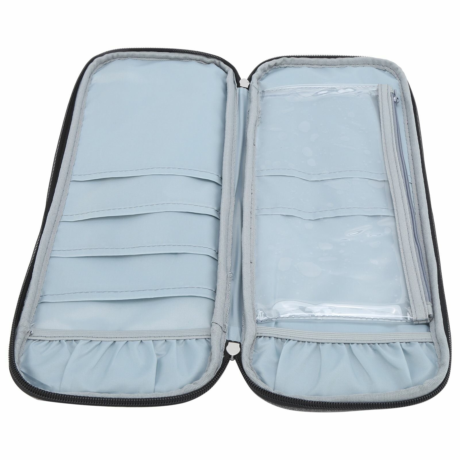 Чехол для спиц и крючков, Oxford 600D, полугибкий, с молнией, для хранения вязальных принадлежностей, удобный футляр для рукоделия, дорожный органайзер для спиц и крючков