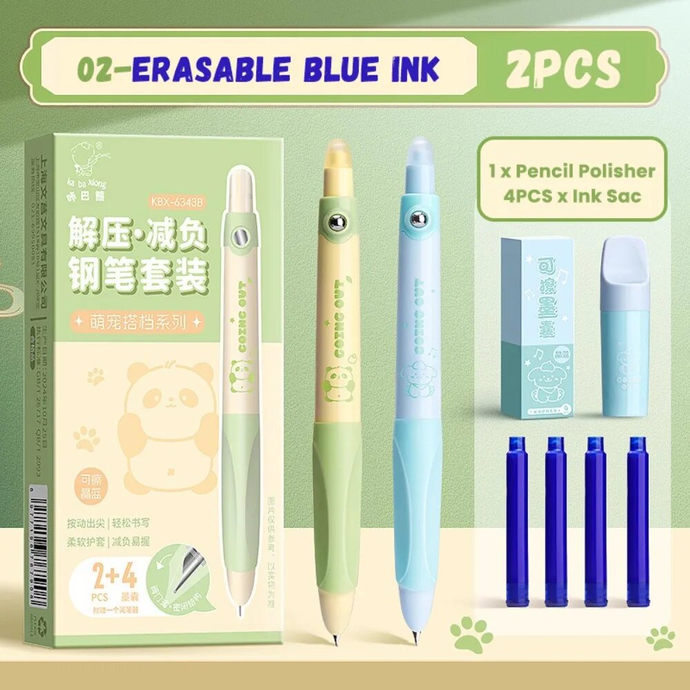 Erasable Fountain Pen 02-Blue