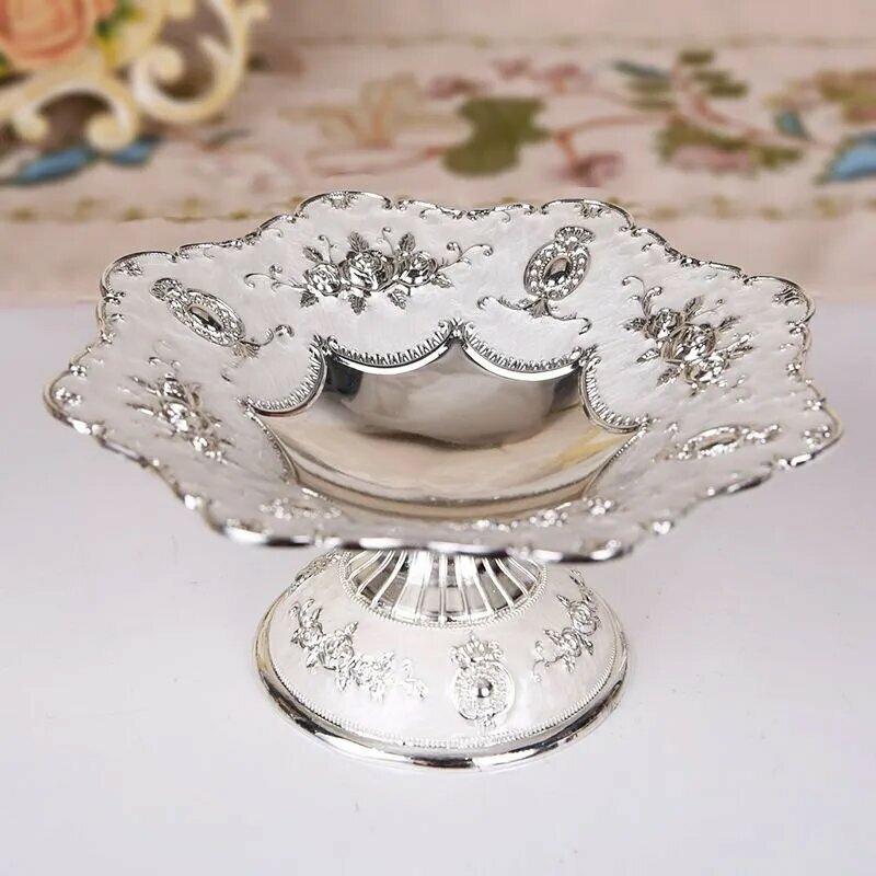 Роскошная фруктовая тарелка в европейском стиле, диаметр 18 см, 1 шт