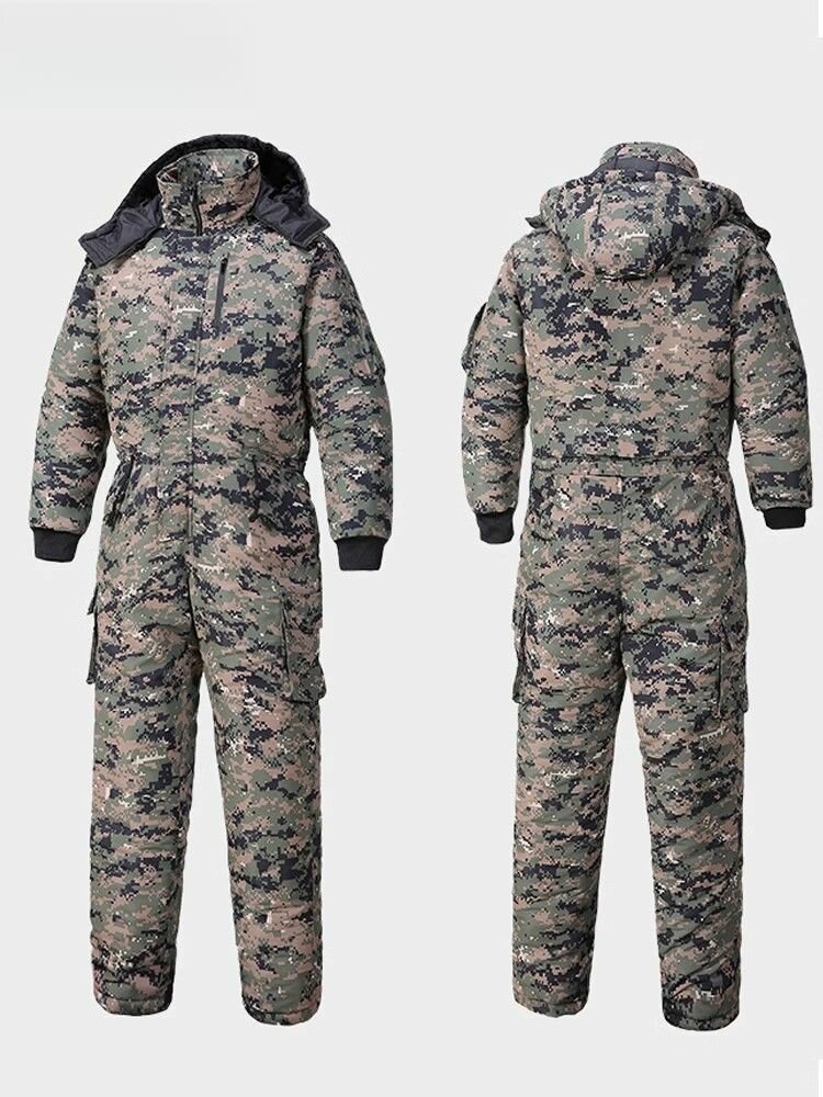 Комбинезон для Рыбалки в Холодную Зимнюю Погоду с Гидро- и Ветровой Защитой/костюм рыболовный зимний мужской