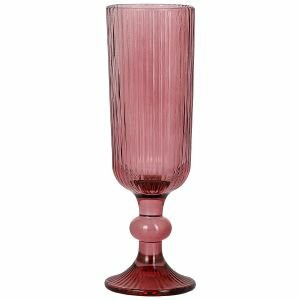 Бокал для шампанского Грани, 270 мл, стекло, розовый