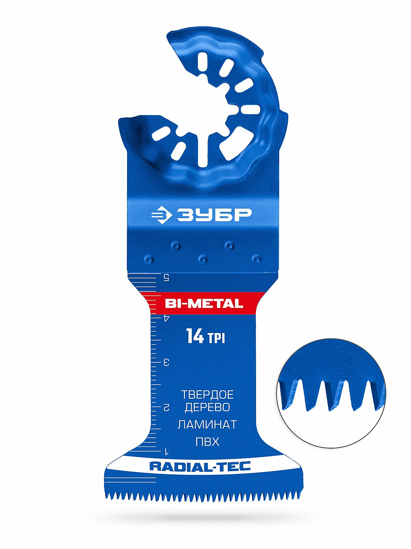Прямая пильная насадка ЗУБР StarQuick BIM, 45x50мм, 14TPI 15573-45-50