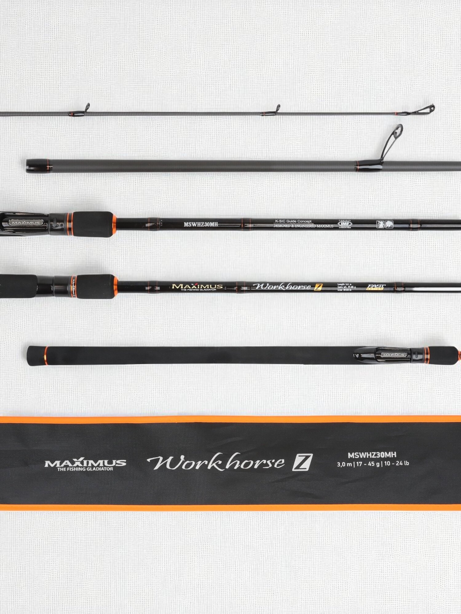 Удилище спиннинговое универсальное Maximus Workhorse Z 30MH 17-45 г 3 м