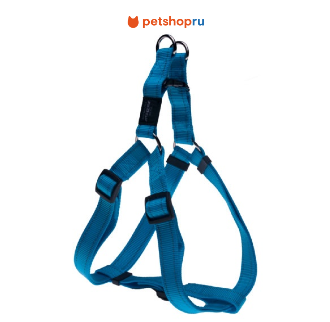 Rogz шлейка разъемная "Utility", р-р XL (67-103см), ш: 2,5 см, голубой
