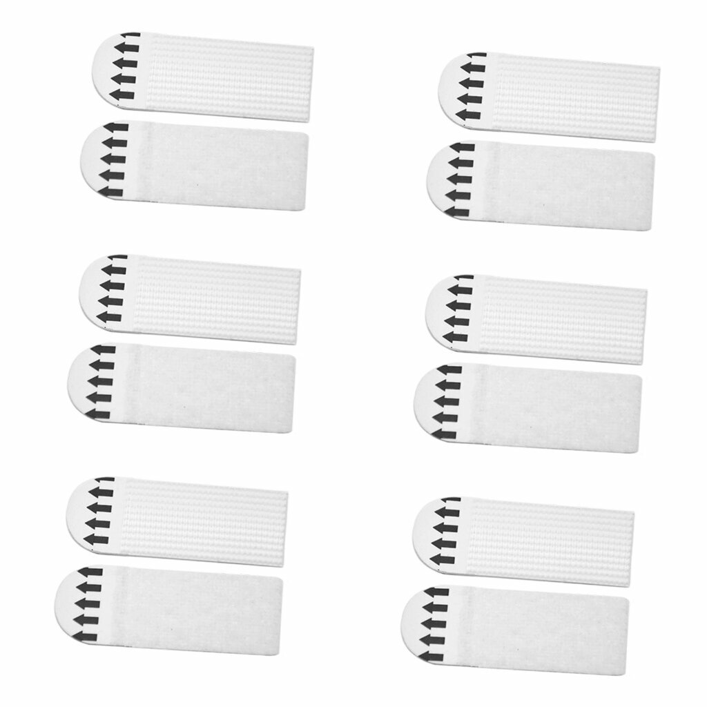 1 комплект из 12 пар, крючок для фоторамки, бесшовная и легко натягиваемая липучка-16x46 мм
