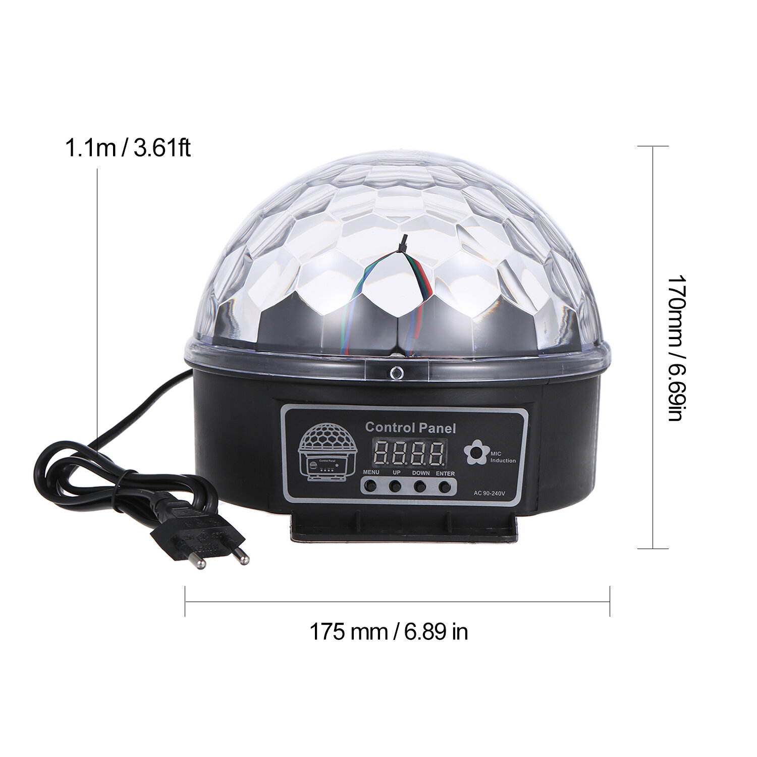 DMX512 светодиодный шаровой сценический свет с пультом дистанционного управления 6-канальный звуковой активируемый свет для вечеринок 6 цветов сценическое освещение для диско-клуба DJ танцевальная вечеринка