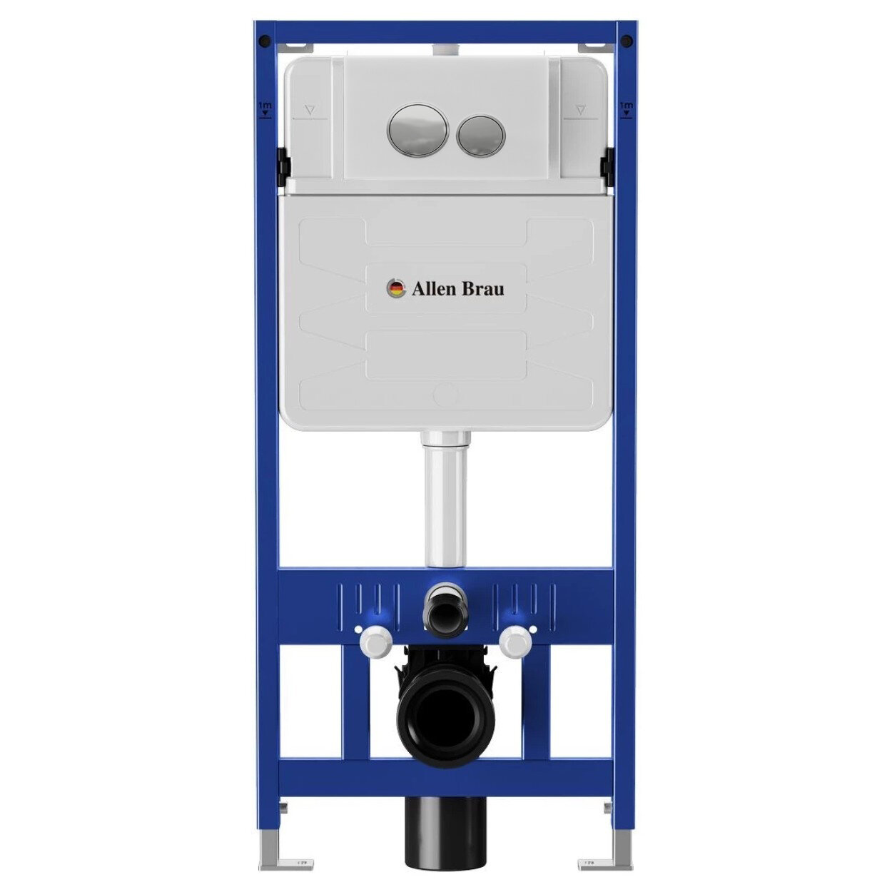 Инсталляция для унитаза Allen Brau Pneumatic 9.11100.20 с кнопкой 9.20005.20