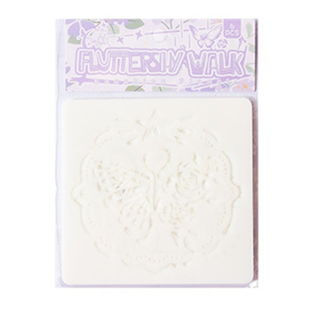 6 Шт трафаретов для рисования бабочек Трафареты для журналов Трафареты для рисования цветов