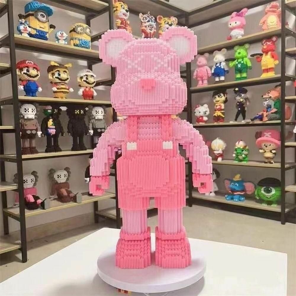 Детский блочный пластиковый конструктор игры для подростков и детей 8+ трансформер Bearbrick 3D 8500деталей,53cm