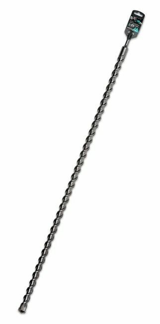 Бур по бетону SDS-plus METALLICA Optima 25х1000/950 мм, напайка с центром, 2 спирали 905029