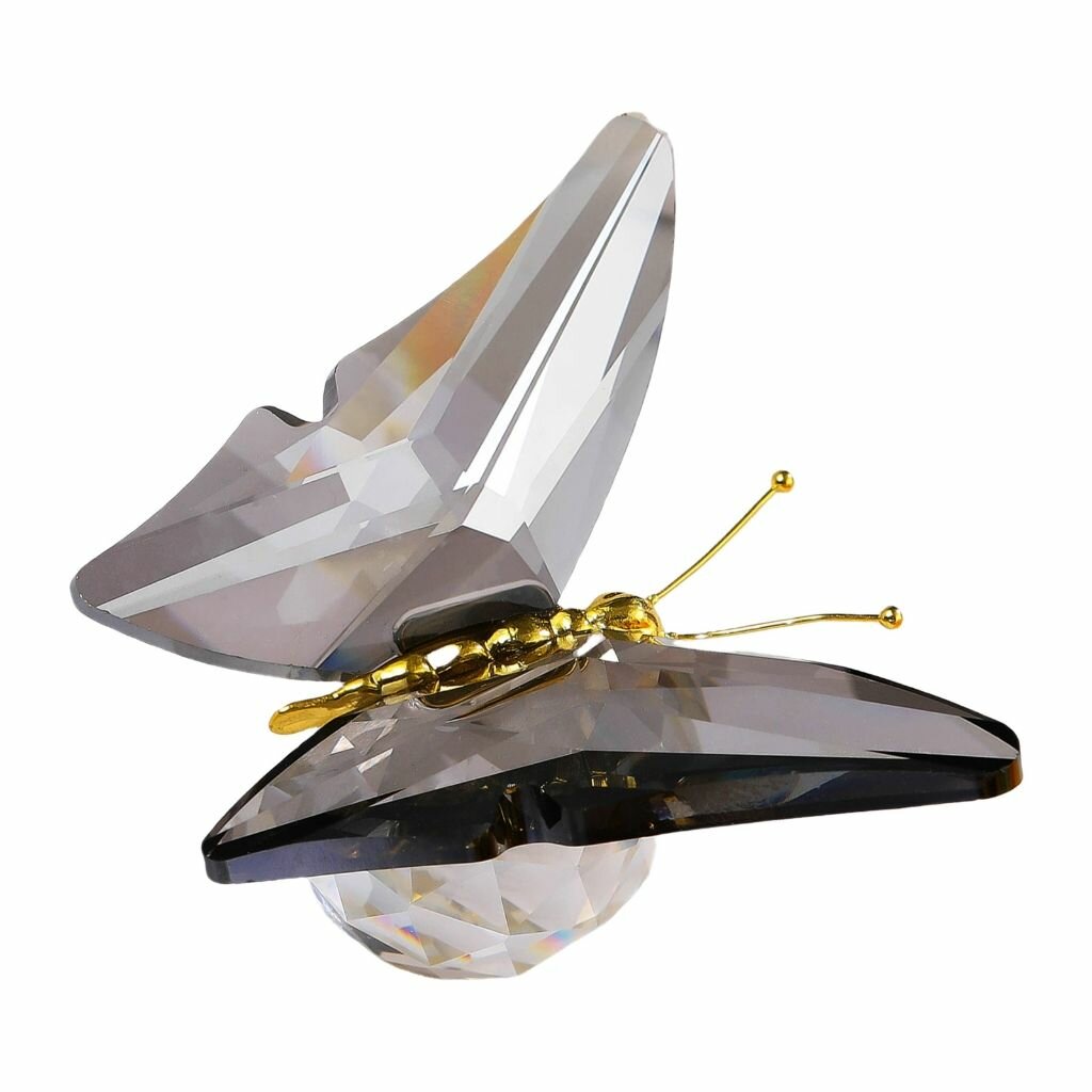 Украшение Для Рукоделия В Виде Хрустальной Бабочки-Черный
