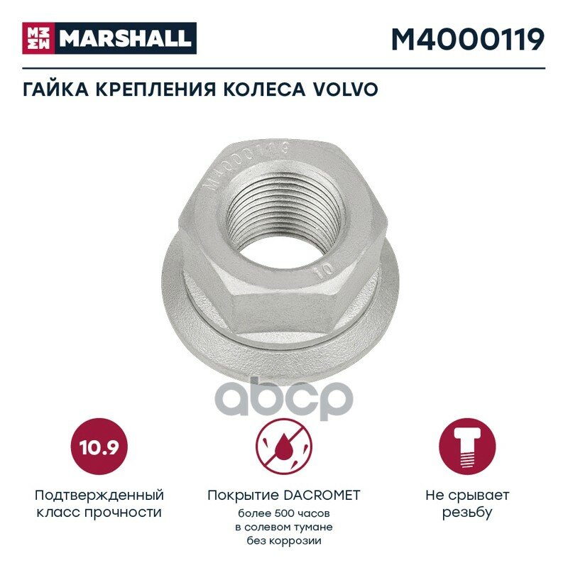 Гайка колесная! с юбкой М18x1.5 H25 Iveco MARSHALL арт. M4000119