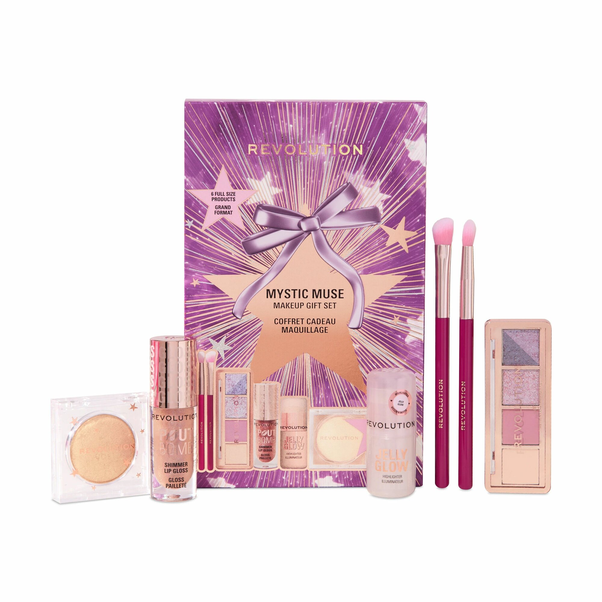 Makeup Revolution Набор для Макияжа лица Revolution Beauty Mystic Muse Shimmer Makeup Set