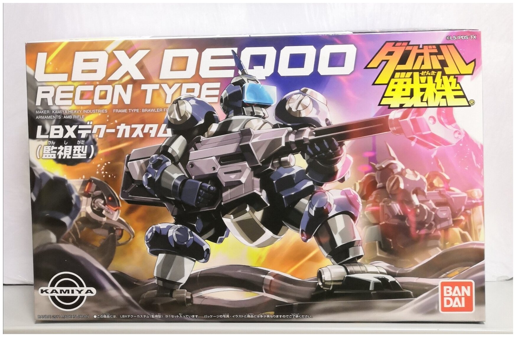 Сборная модель Bandai робот LBX Deqoo Recon Type, сборка без клея.