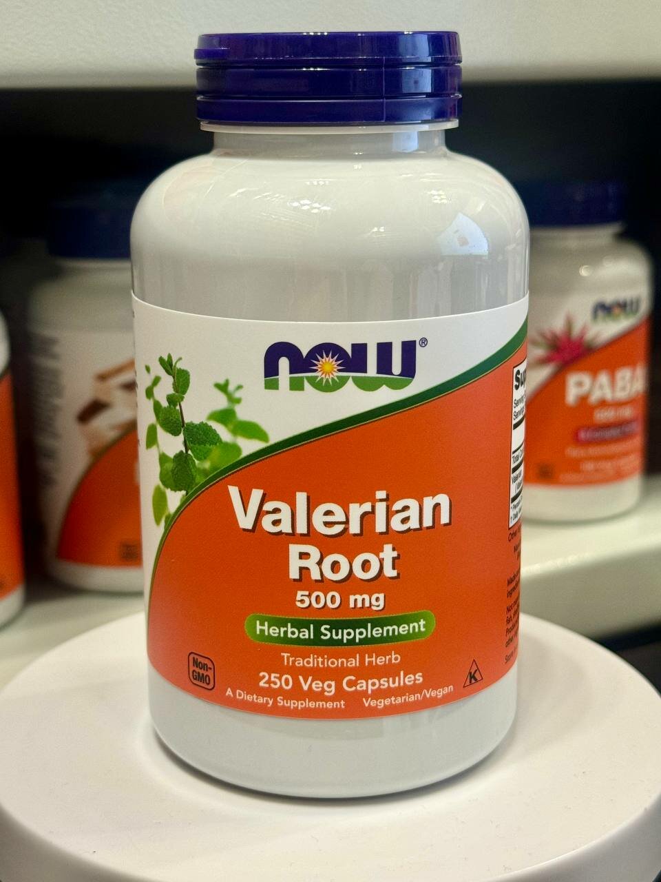 NOW Valerian Root 500 mg, Валериана против стресса и бессонницы, 250 капсул