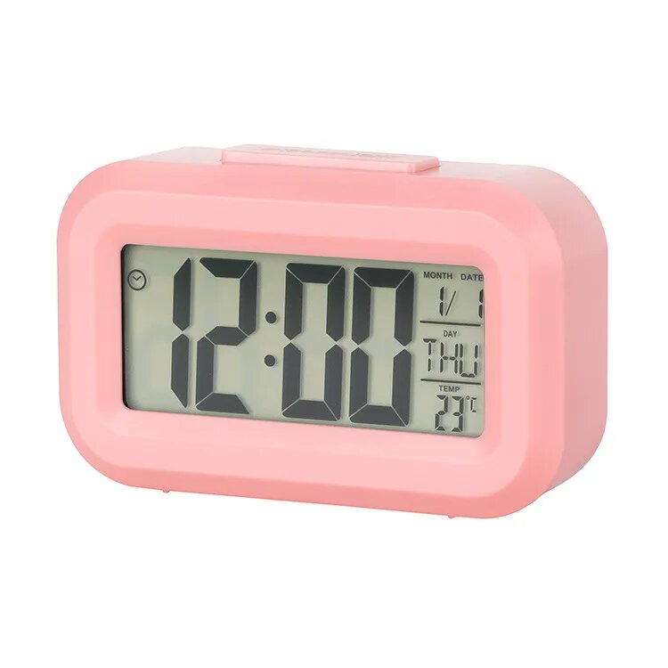 Цифровые часы будильник с подсветкой Розовый, Pink