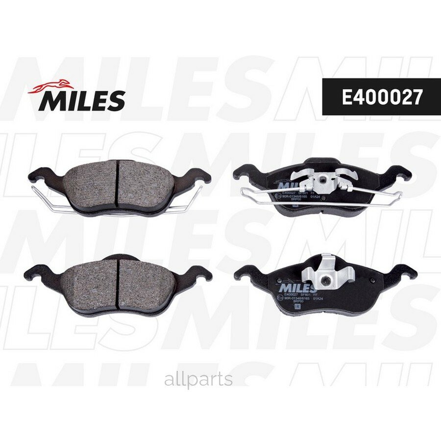 MILES E400027 Колодки тормозные FORD FOCUS 98-05 пер. LowMetallic