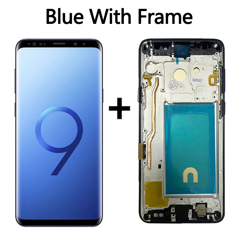 TFT качество S9 + ЖК-дисплей для Samsung S9 Plus G965 G965F G965U ЖК-дисплей с дигитайзером сенсорного экрана и заменой рамки With Blue Frame