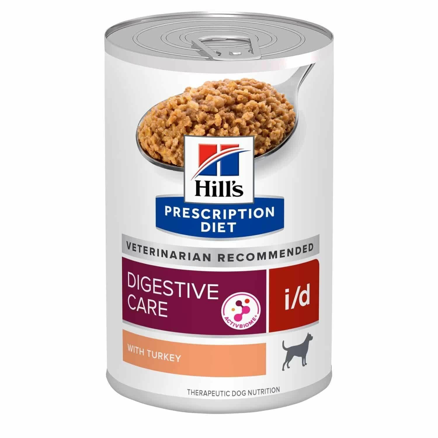 Hill's Prescription Diet i/d Digestive Care влажный консервированный корм для собак, для поддержания здоровья пищеварения, с индейкой, 360 г