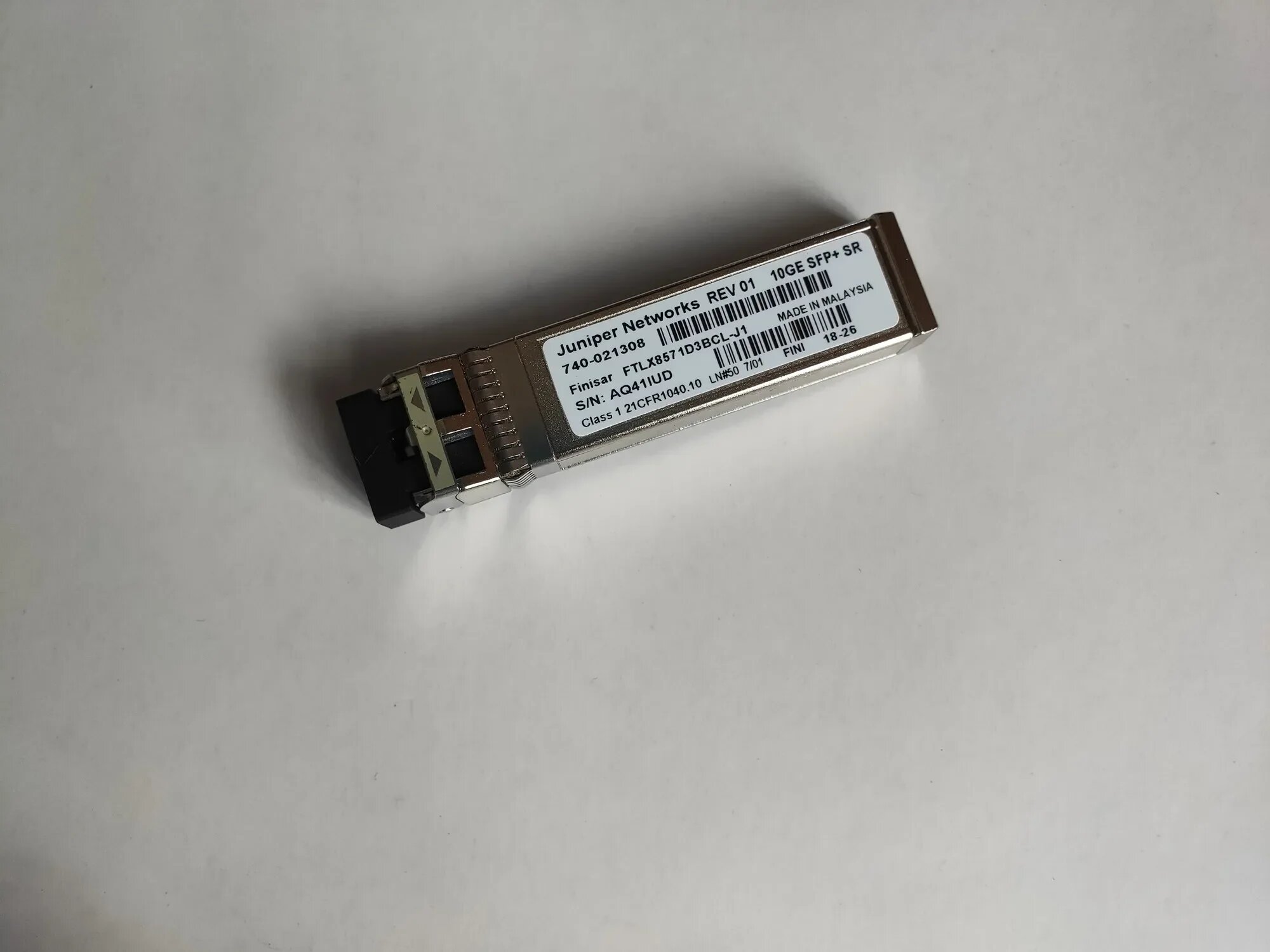 Оптический переключатель Juniper SFP 10g EX-SFP-10GE-SR 740-021308 FTLX8571D3BCL-J1 10GE-SR 10GBASE-SR 850 нм 300 м Трансивер 10 ГБ