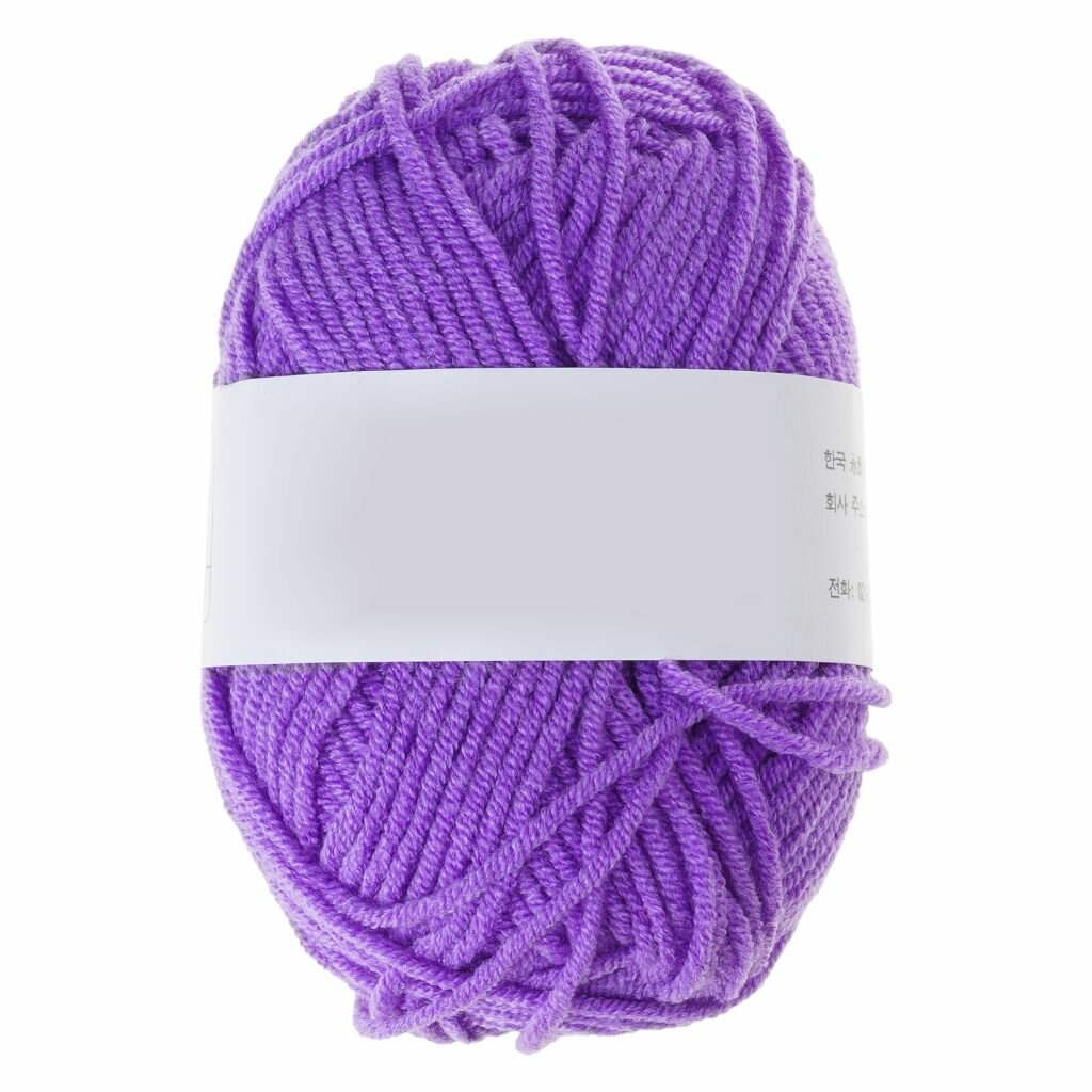 Шерсть ручной вязки из молочного хлопка своими руками-10 фиолетовых