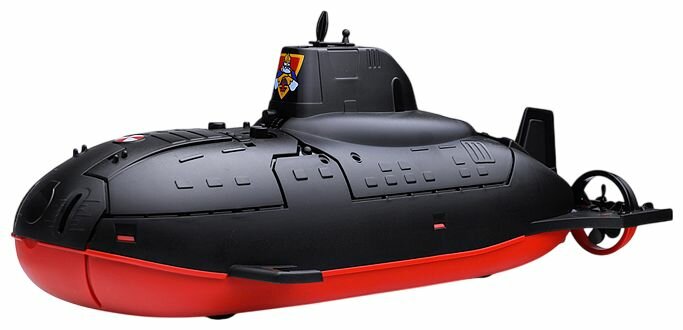 Детская подводная лодка, игрушечный водный транспорт, сюжетно-ролевая пластиковая модель для игр в ванной, в коробке