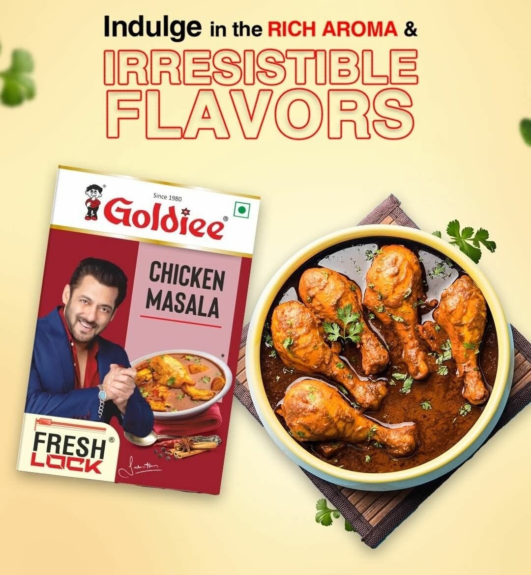 Chicken masala Goldiee / Приправа (специи) для курицы. 100гр. Индия.