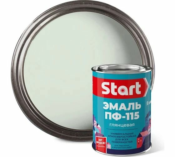 Универсальная эмаль Сайвер ПФ-115 Старт белая 1,8кг