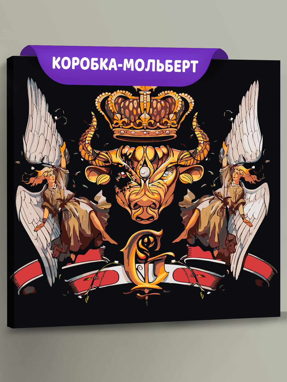 Картина по номерам на холсте с подрамником "Рок и рэп музыкант Джизус DZHIZUS альбом" Раскраска 40x40 см, Музыканты