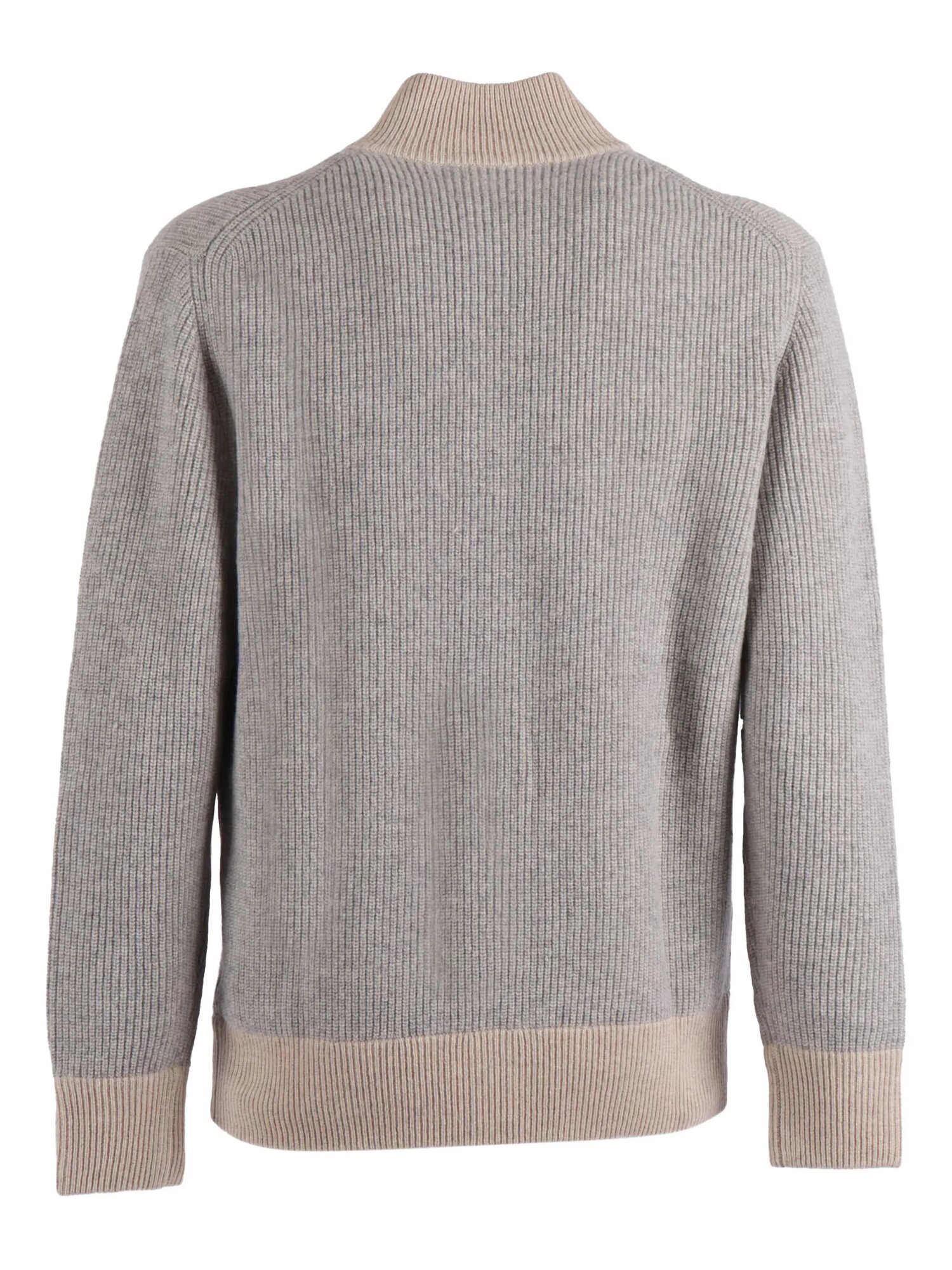 Кардиган Ballantyne Ribbed wool cardigan, размер 54, grey — фото 1