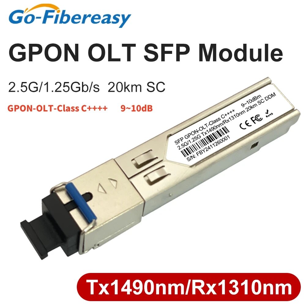 Go-Fibereasy SFP GPON-OLT-C+++ оптический модуль GPON-OLT C 9-10dB