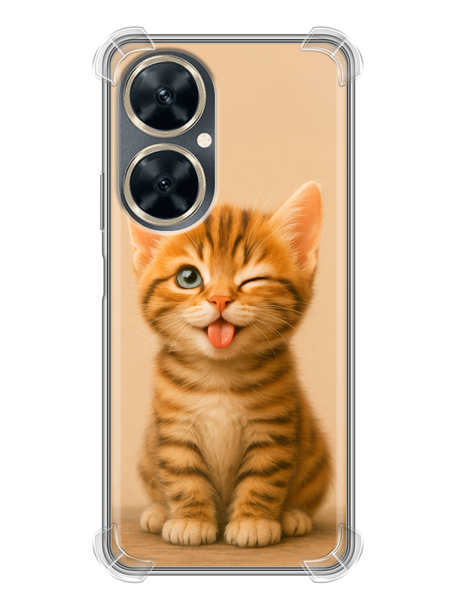 Чехол для Huawei Nova 11i с принтом милый котенок (Хуавей Нова 11i)