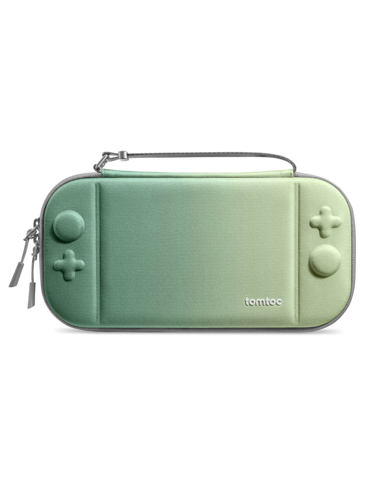 Чехол Tomtoc для Nintendo Switch 2, FancyCase-G05 ударопрочный, со слотами для картриджей, зеленая матча