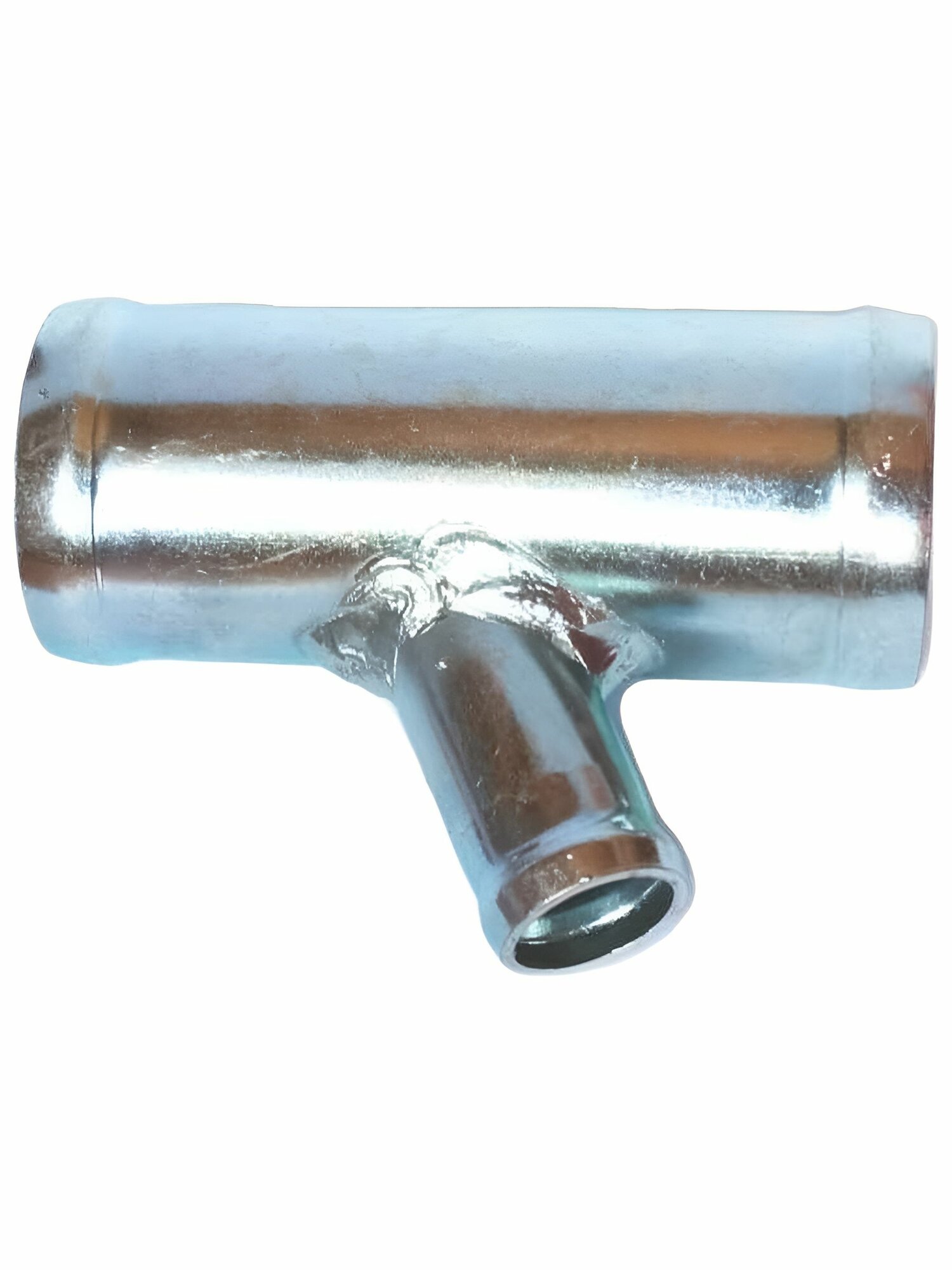 Тройник соединитель шланга угол 70 градусов D 32х14х32мм металл (1 шт.)