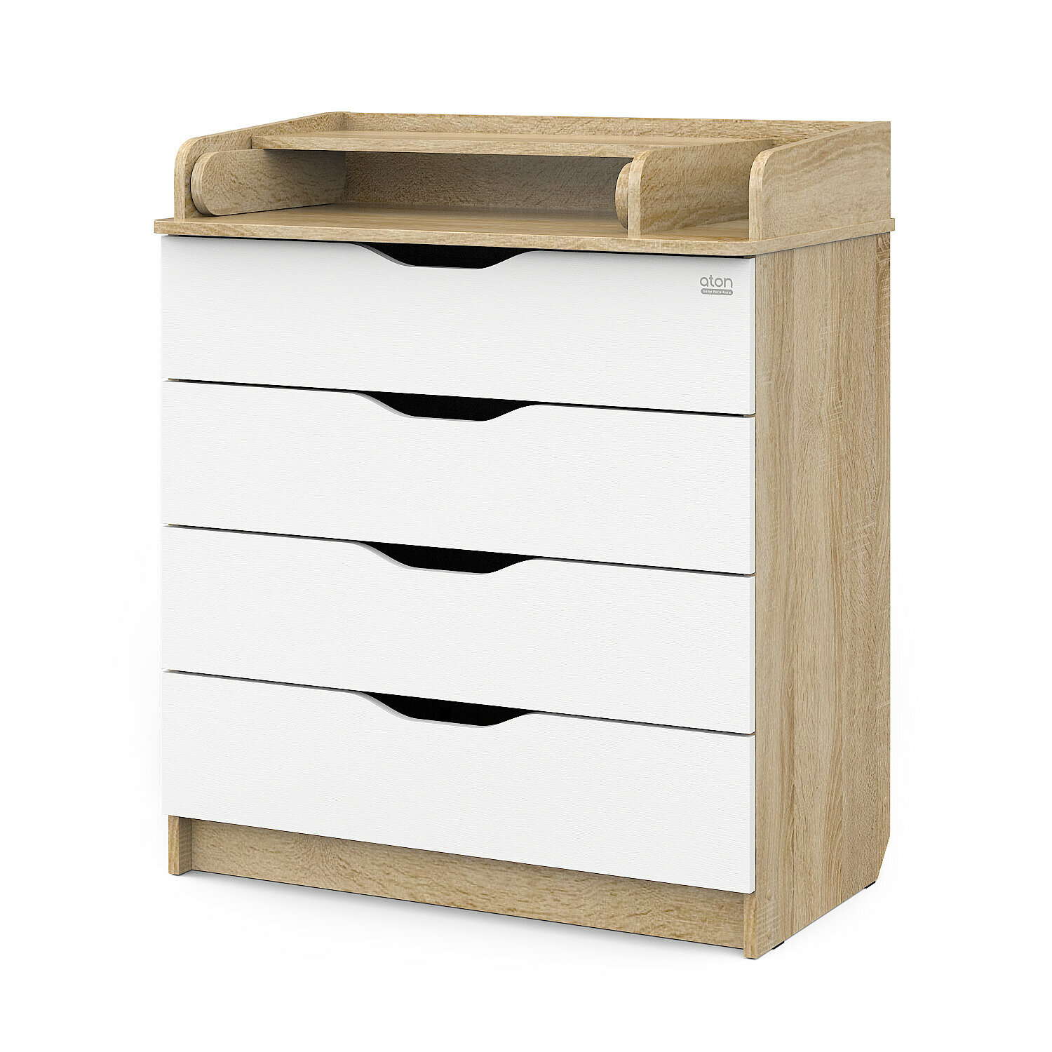 Комод Атон Мебель "Loft", дуб сонома, 4 ящика, высота 94,1 см
