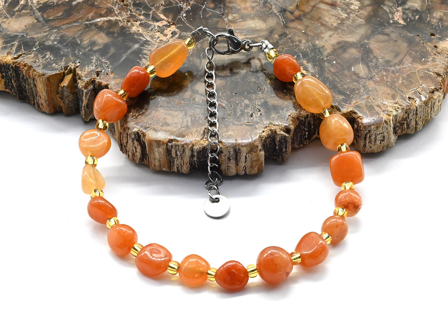 Браслет, сердолик