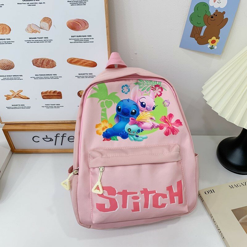 Рюкзак школьный с цветочным рисунком для детей с вместительными отделениями, розовый