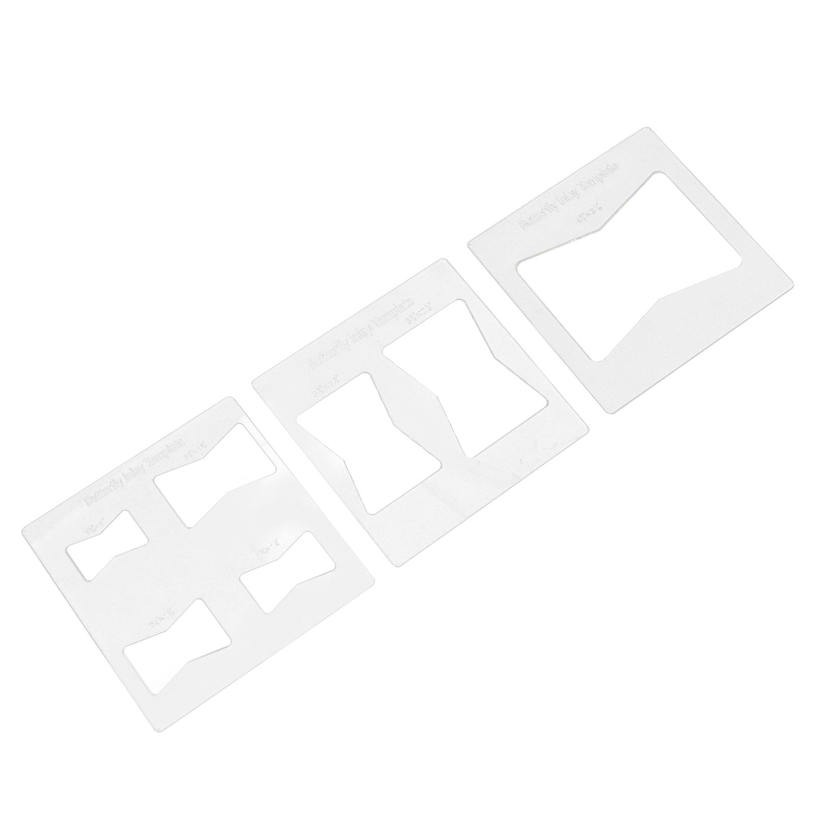 Набор из 3 трафаретов для инкрустации ключей и бабочек 15x15 см – шаблоны для фрезера и декоративной резьбы по дереву