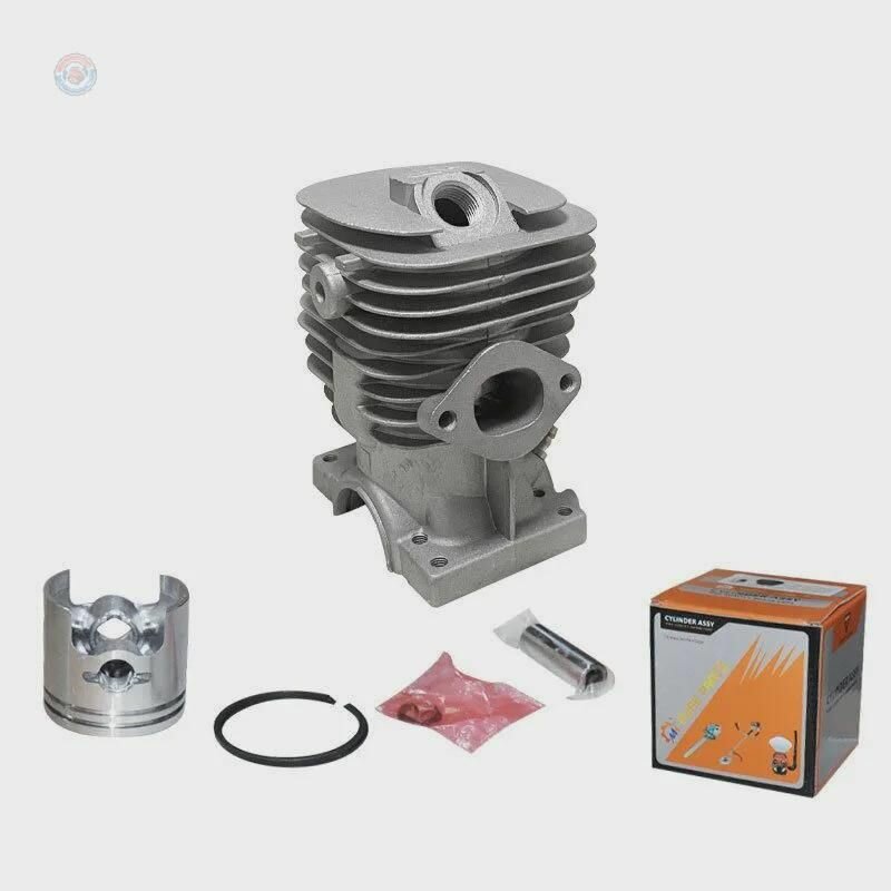 Поршневая группа для бензопилы Чемпион 240, комплект цилиндр-поршень кольца палец, запчасть для ремонта двигателя, герметичная посадка, долговечная работа