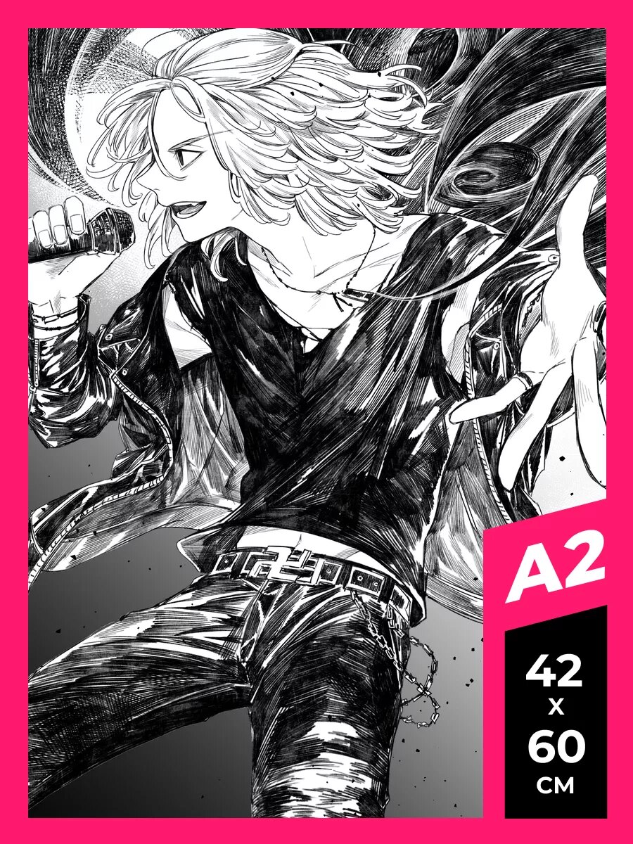 Постер Токийские мстители плакат А1, А2, А3, 50х70 1, матовая фотобумага премиум качества