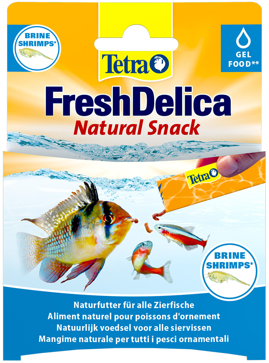 Корм сухой Tetra Freshdelica Daphnia для рыб, дафния в желе, 48 г