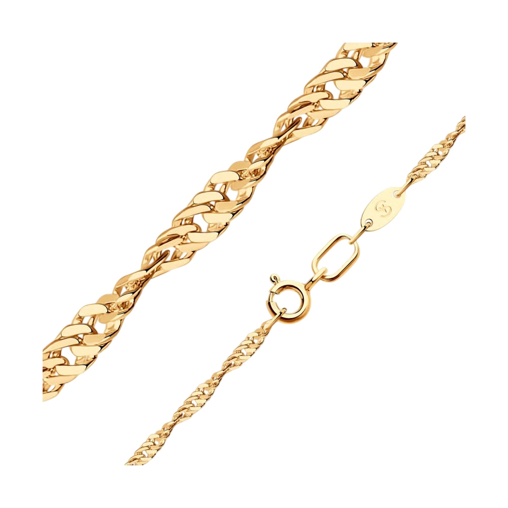 Цепь красное золото, 585 проба