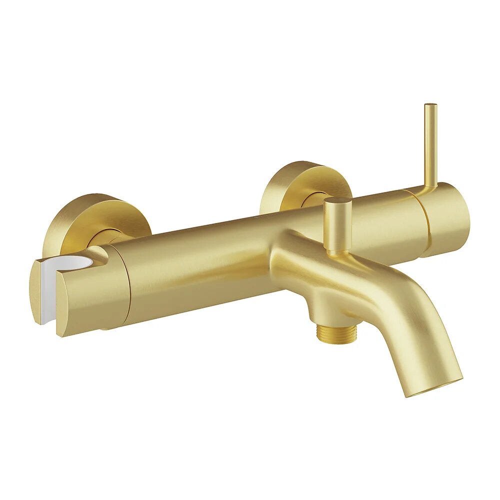 Смеситель для ванны с душем Aqueduto Cano CAN0650 настенный, однорычажный, матовый, латунный, без лейки, с керамическим картриджем
