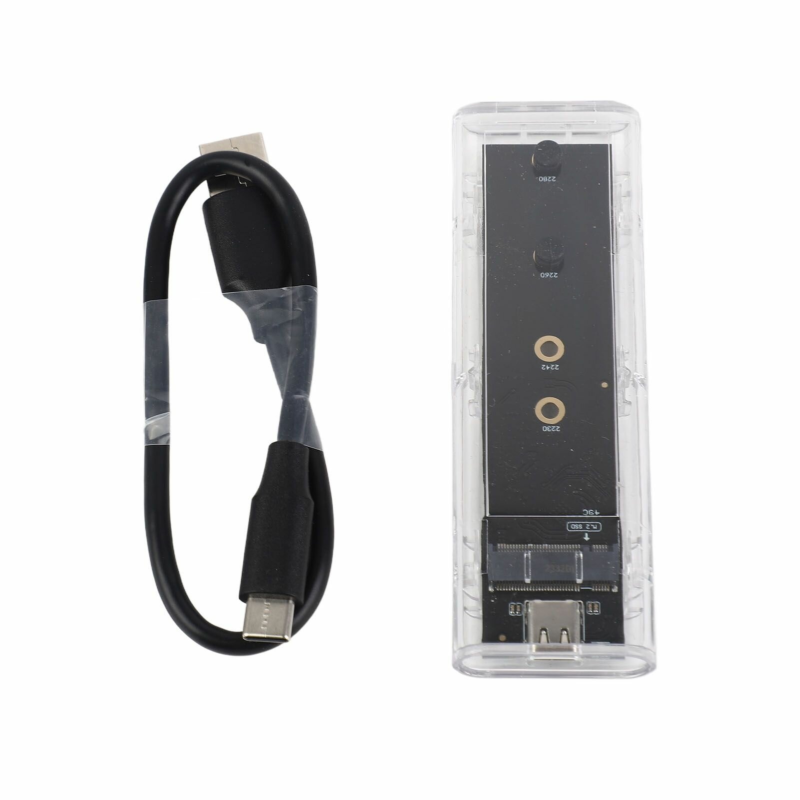 Адаптер корпуса SSD M.2 SATA NGFF, B+M Key, UASP, USB 3.1 Type-C, 10 Гбит/с