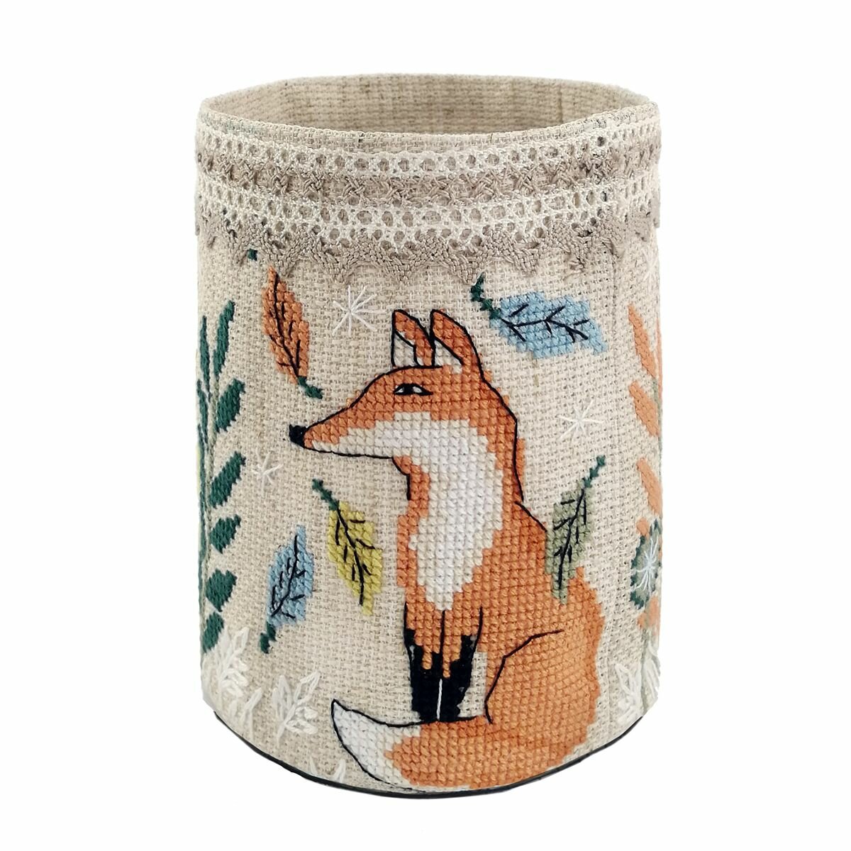 Набор для вышивания карандашницы "Лисы" 28х11см, 21.002.21