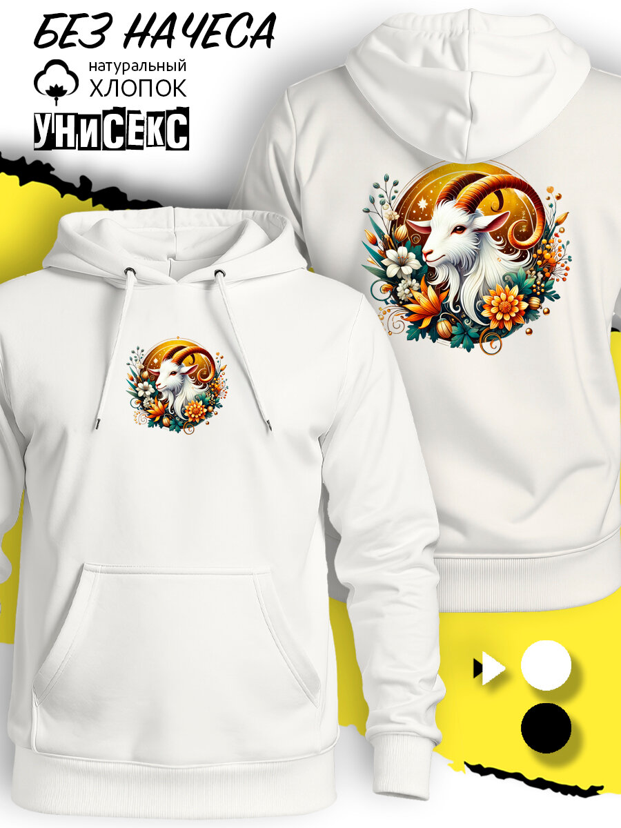 Худи Толстовка свитшот с гороскопом год козы