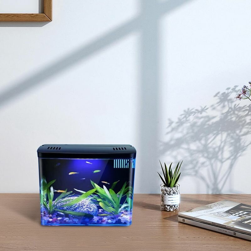 Аквариум Для Петушка С Фильтром И Подсветкой