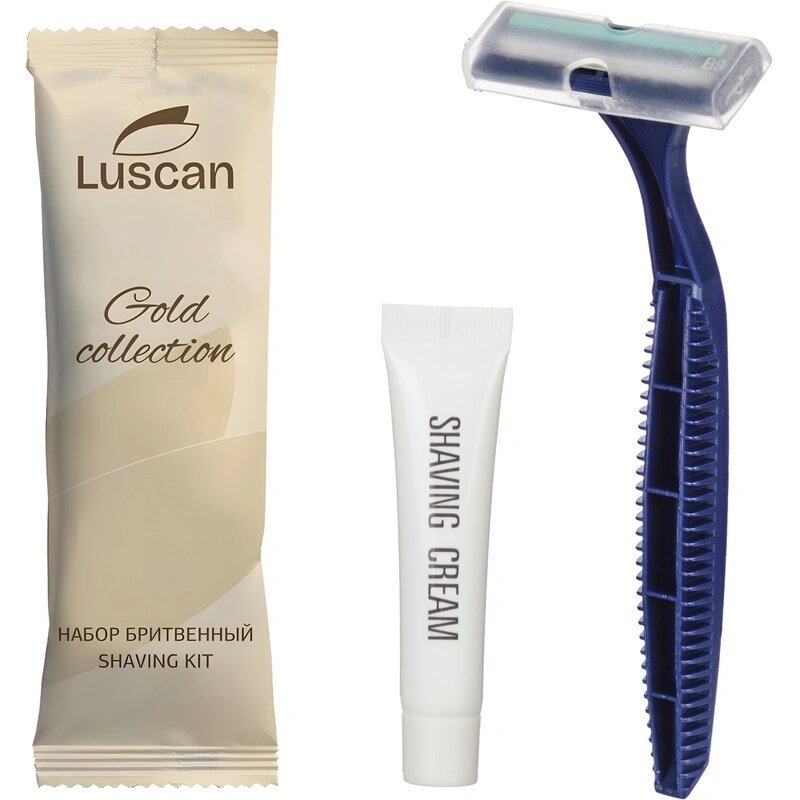 Набор бритвенный Luscan Gold Collection ПЭ, 200шт/наб