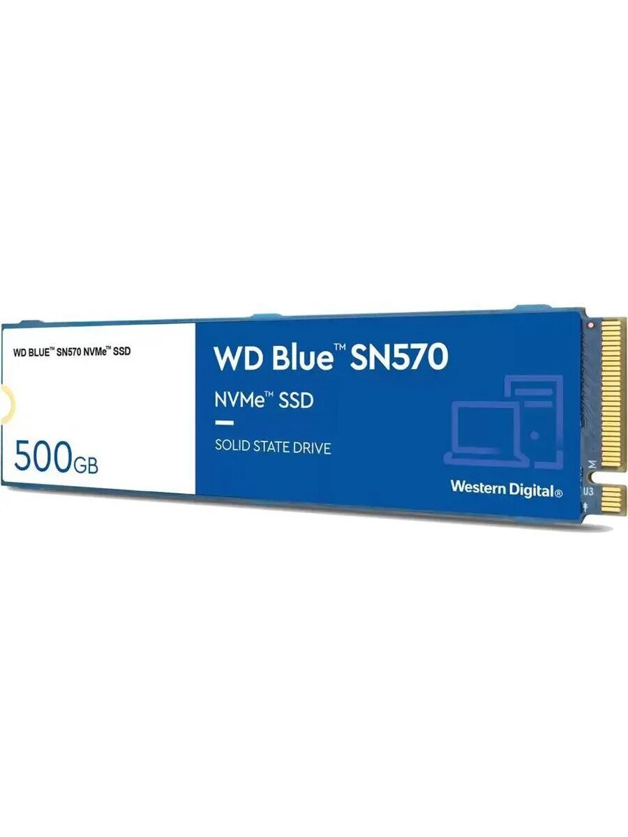 500 ГБ M.2 NVMe накопитель Blue SN570 WDS500G3B0C - PCIe 3.0